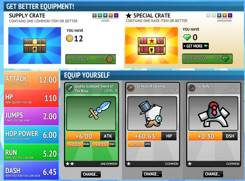 Hero Equipment | Sandbox hero Wiki | Fandom