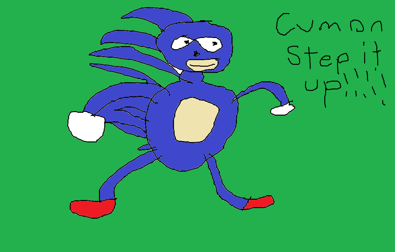 Bad Sonic The Hedgehog Drawing