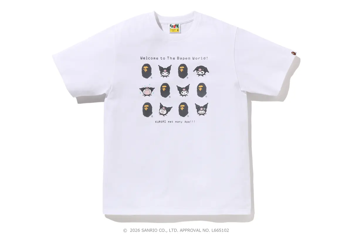 BAPE X Kuromi Collab White Shirt | Sanrio Merch Wiki | Fandom