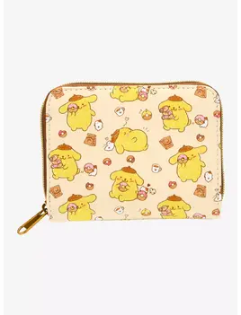 Pompompurin Muffin Snacks Loungefly Mini Zipper Wallet | Sanrio Merch ...