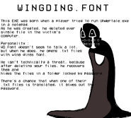 WingDing.font | The Undertale EXEclopedia Wiki | Fandom