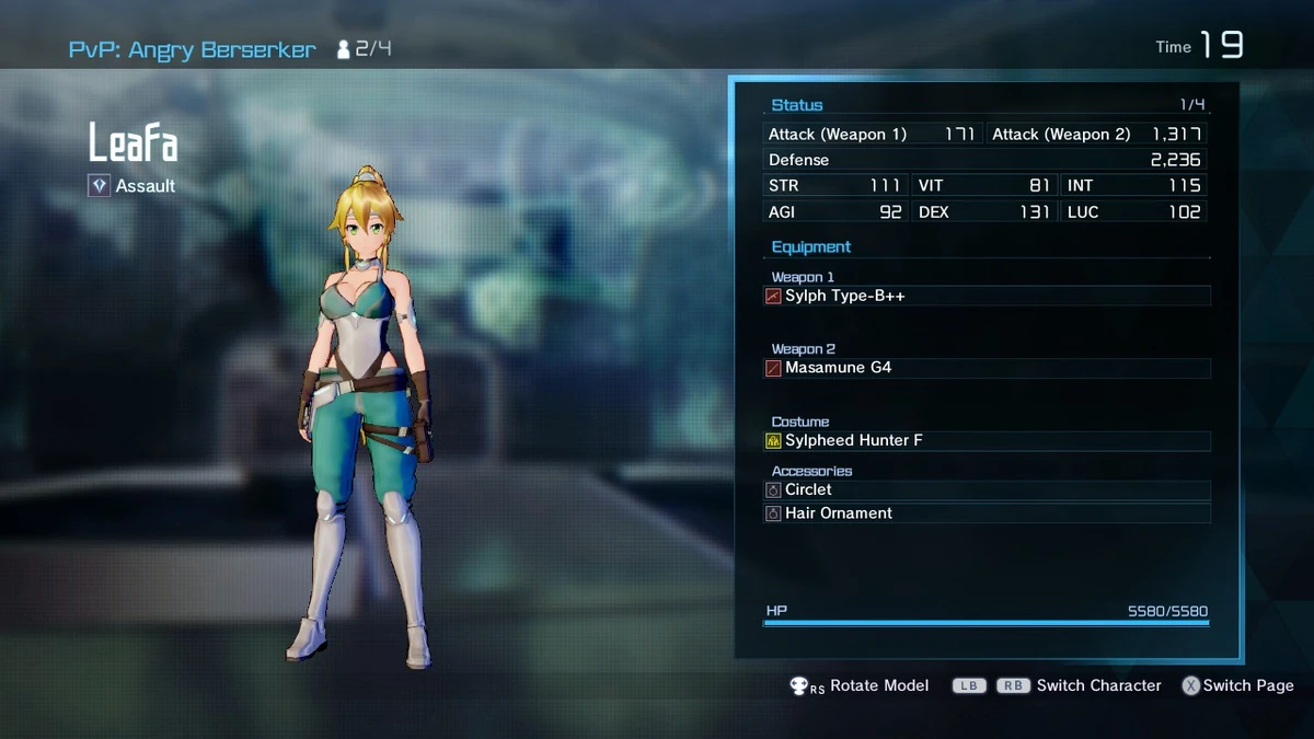 Leafa | Sword Art Online : Fatal Bullet (Hero Mode PvP Info) Wiki | Fandom