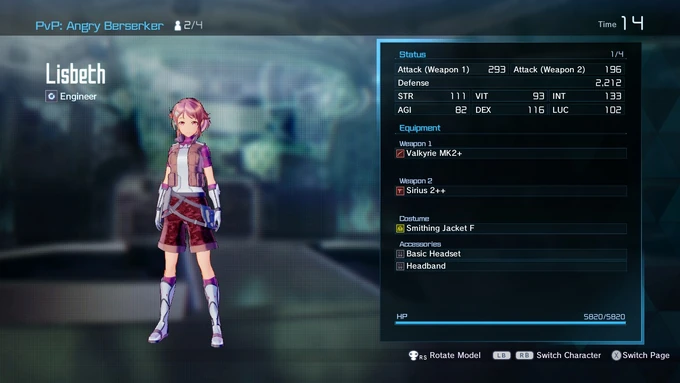 Lizbeth | Sword Art Online : Fatal Bullet (Hero Mode PvP Info) Wiki ...