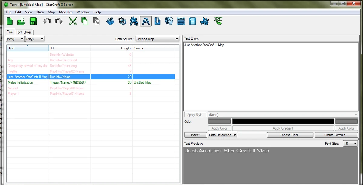 Text Editor - SC2Mapster Wiki