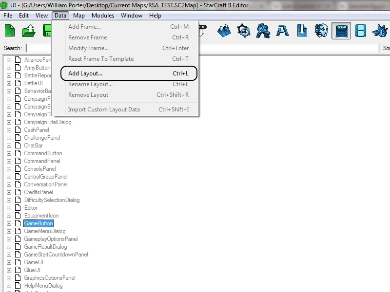 UI Editor - SC2Mapster Wiki