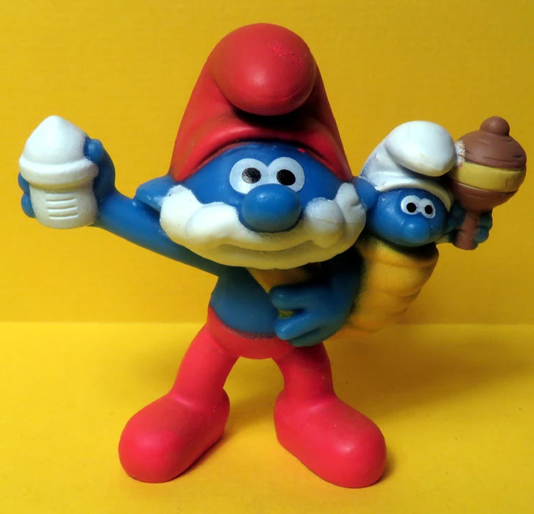 McD409 Papa Schlumpf mit Baby Schlumpf | Schlumpf Wiki | Fandom