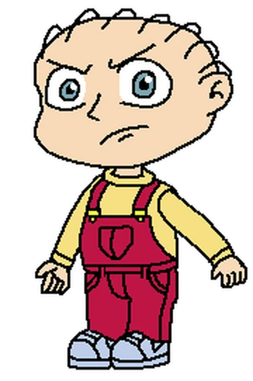 Stewie Griffin With A Gun Drawing