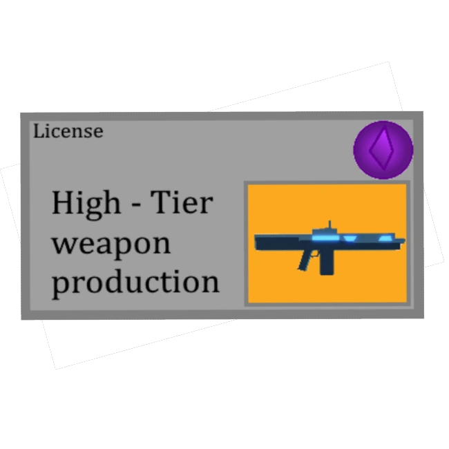 High Tier Weapon License | School Wars:Classic Wiki | Fandom