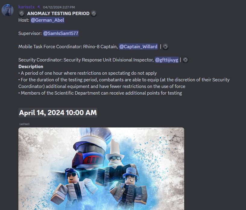 Testing Periods | SCI Pathos III Wiki | Fandom