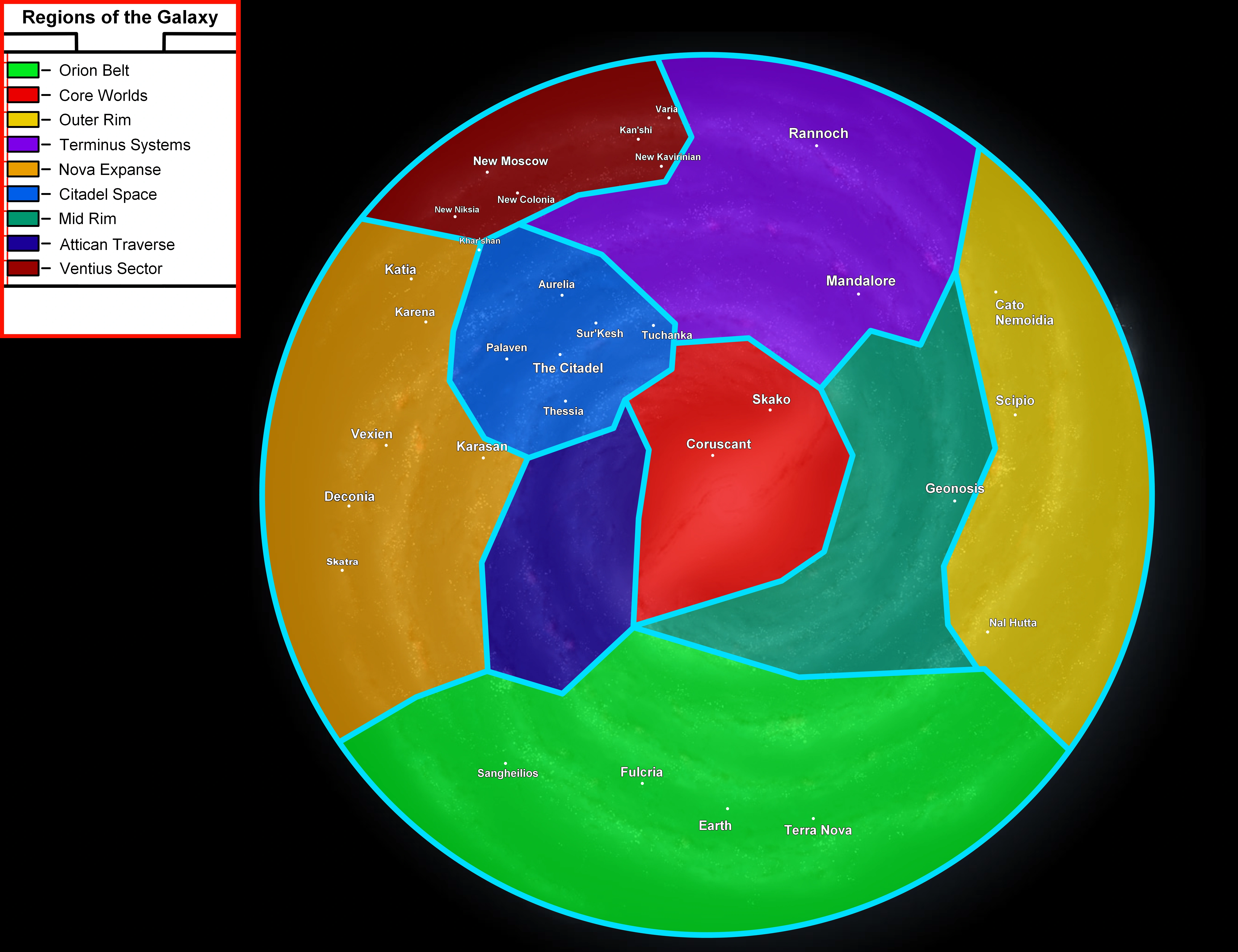 Detailed Milky Way Galaxy Map