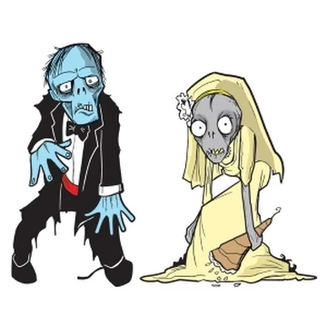 Zombie Bride And Groom Clipart Pics