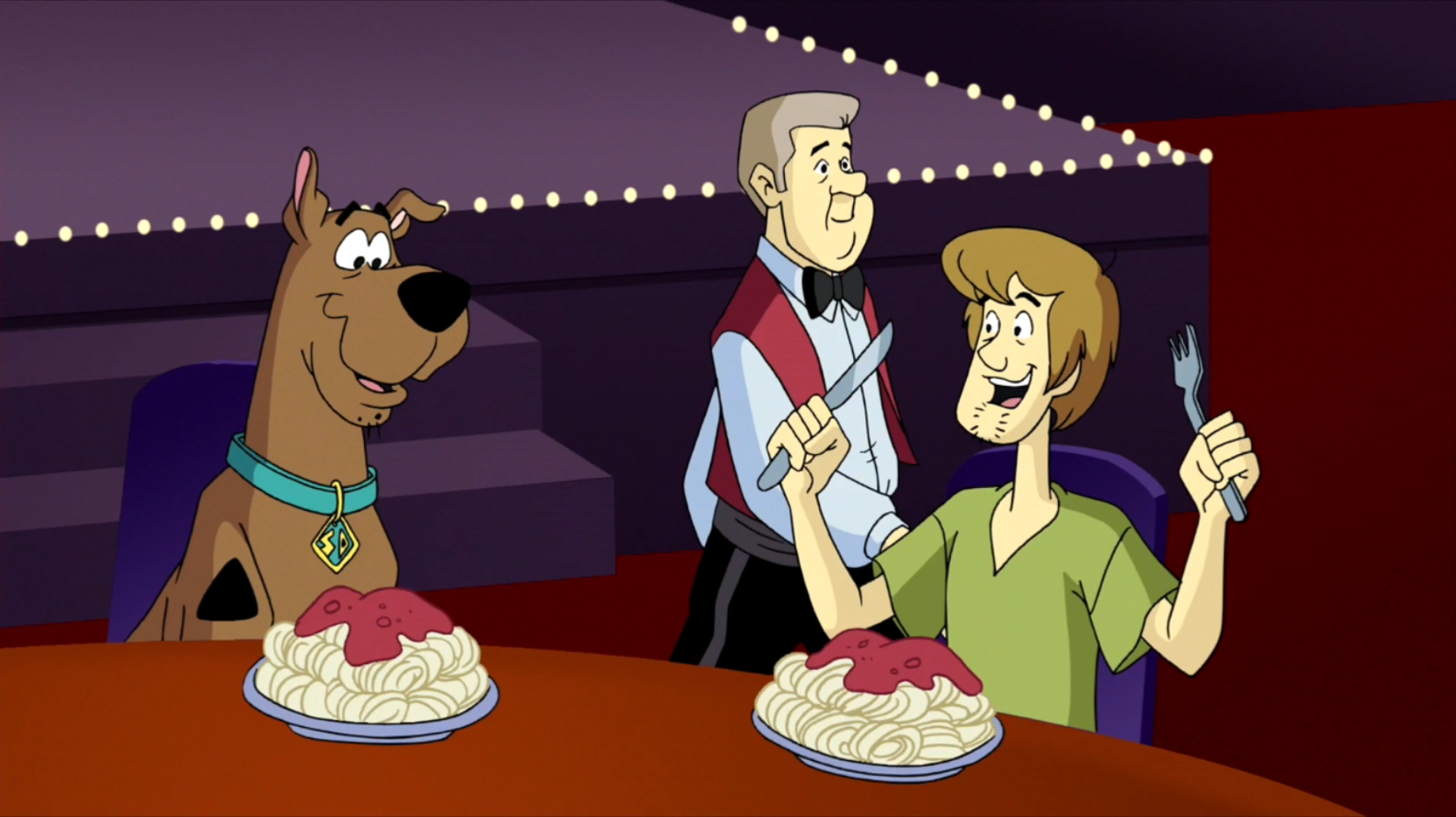 Scooby Doo And Shaggy Eating