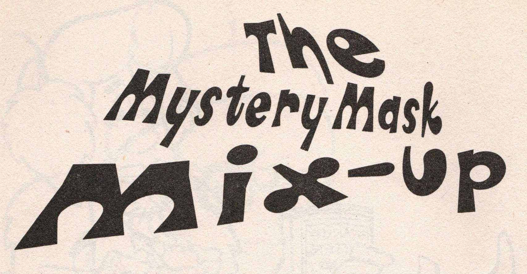 Scooby Doo Mystery Mask Mix Up