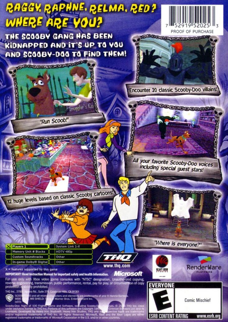Scooby doo night of 100 frights xbox one store