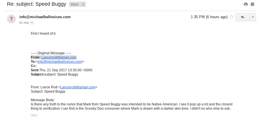 Talk:Mark (Speed Bugs) | Scoobypedia | Fandom