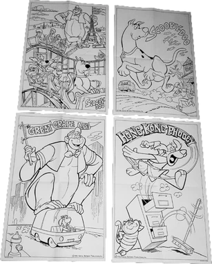 scooby doo hex girls coloring pages