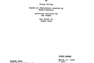 scooby doo script