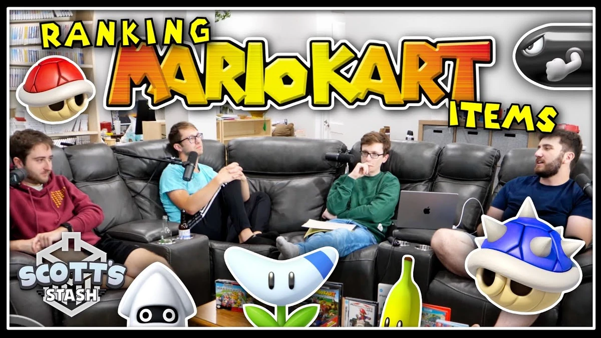 Ranking the Mario Kart Items with Sam, Eric and Dom | Scott The Woz ...