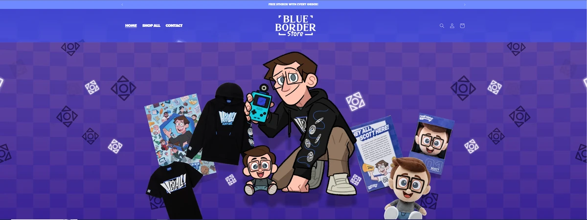 Blue Border Store | Scott The Woz Wiki | Fandom