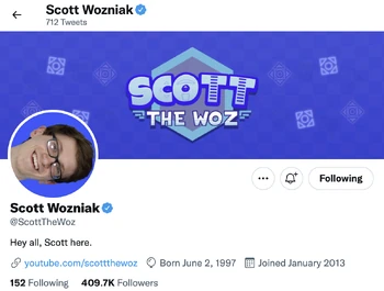 Scott The Woz Twitter Account | Scott The Woz Wiki | Fandom