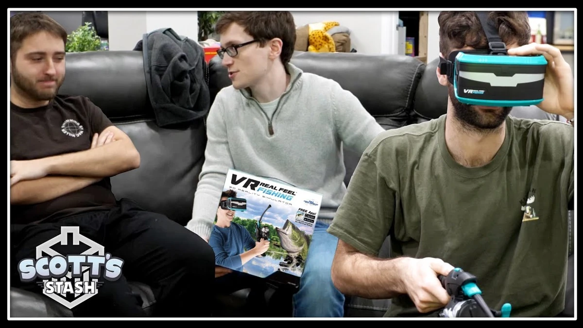 VR Fishing from Cracker Barrel with Sam and Justin | Scott The Woz Wiki ...
