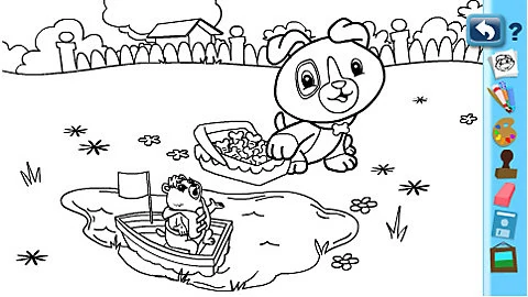 leapfrog scout and violet coloring pages