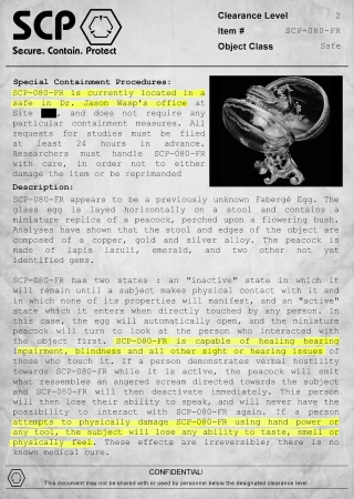 SCP-080-FR | SCP: Containment Breach Unity Edition Wiki | Fandom