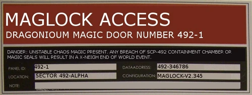 Maglock | SCP: Containment is Magic Wiki | Fandom