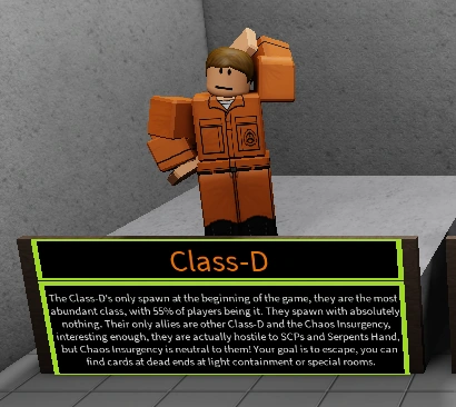 Class-D | SCP: Destruction Reimagined Wiki | Fandom