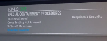 SCP-120 | Viceraled's SCP: Site Roleplay Wiki | Fandom