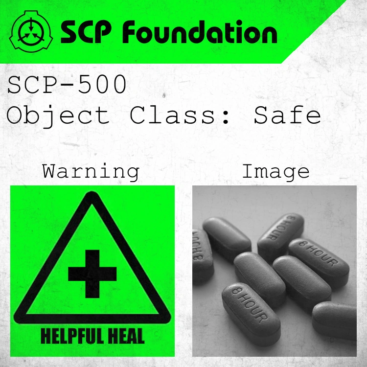 SCP-500 | SCP Site-19 Roleplay Wiki | Fandom
