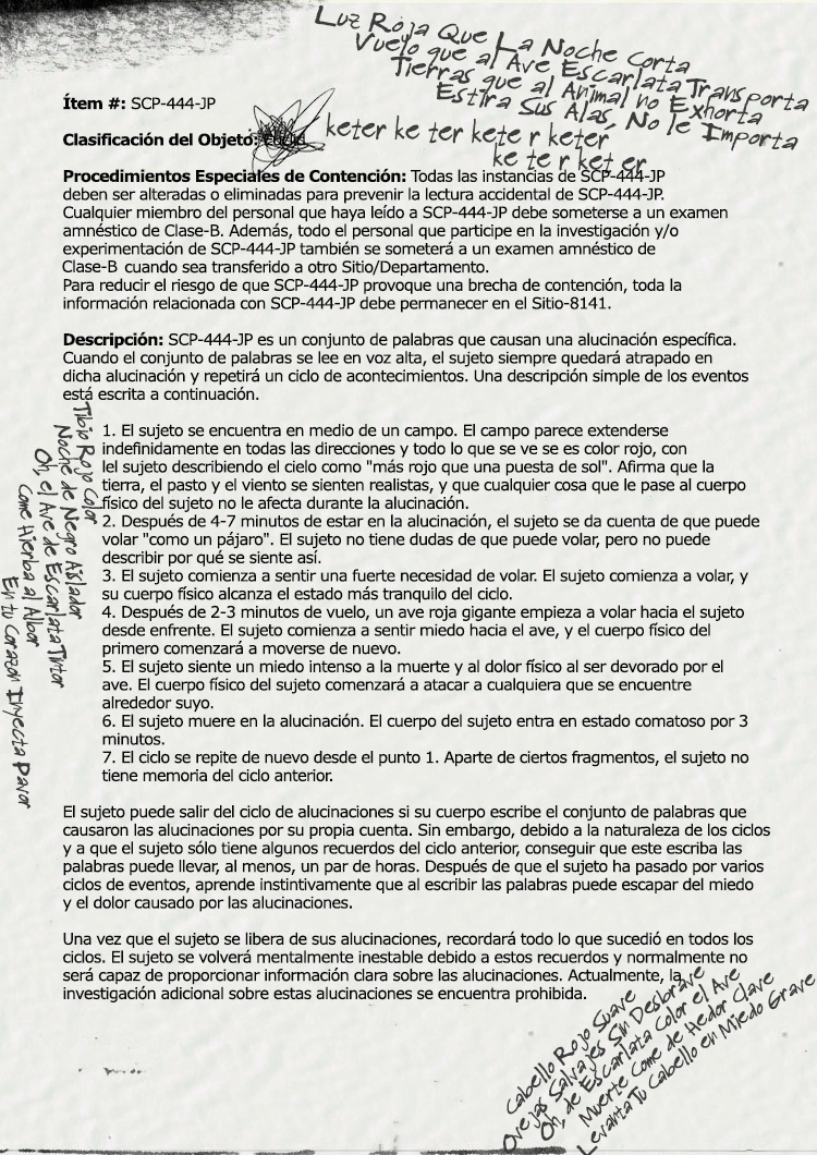 SCP-444-JP | Wiki La Fundación SCP | Fandom