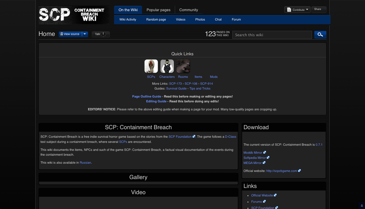 Category:SCP - Containment Breach Wiki - Official SCP - Containment ...