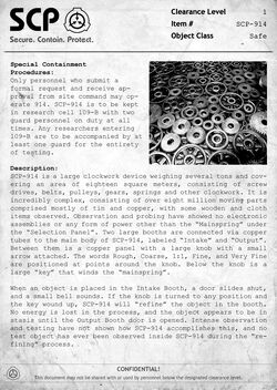 SCP Documents - Official SCP - Containment Breach Wiki