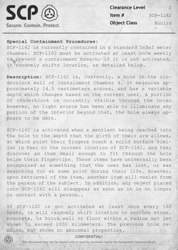 SCP Documents - Official SCP - Containment Breach Wiki