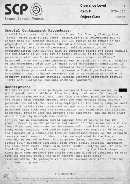 Security Stories/Документы об SCP объектах | SCP - Containment Breach ...