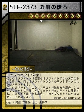 SCP-2373 お前の後ろ | Scptcgjpj Wiki | Fandom
