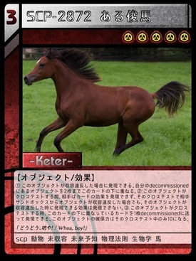 SCP-2872 ある駿馬 | Scptcgjpj Wiki | Fandom