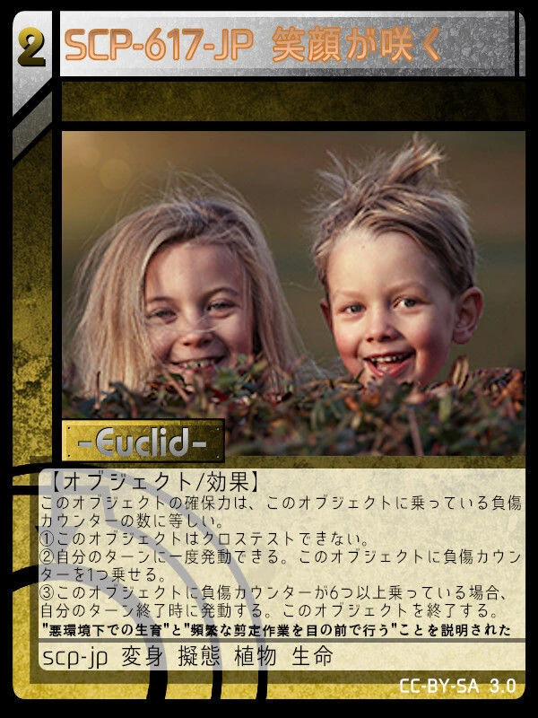 SCP-617-JP 笑顔が咲く | Scptcgjpj Wiki | Fandom