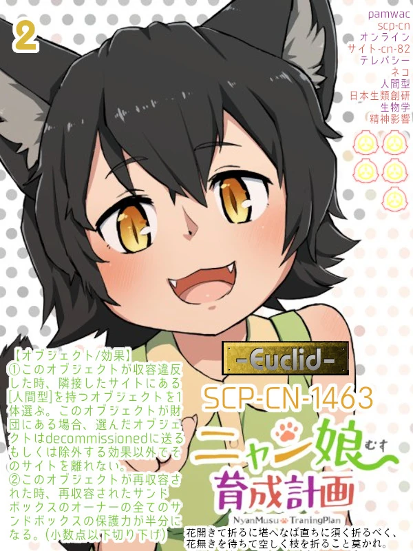SCP-CN-1463 ニャン娘育成計画 | Scptcgjpj Wiki | Fandom