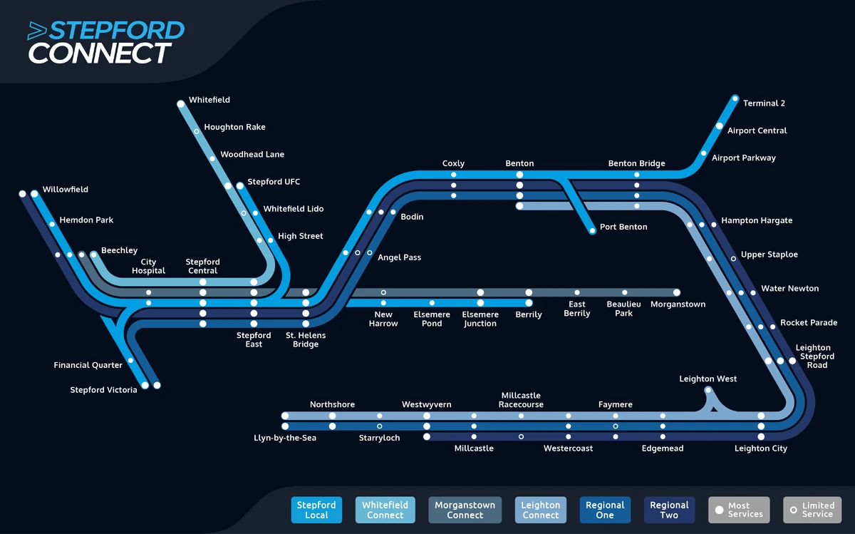 Network Map | Stepford County Railway Wiki | Fandom