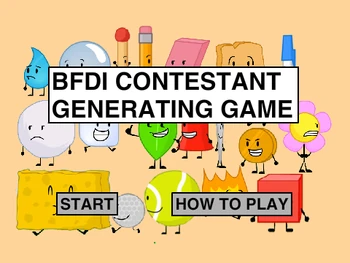 Bfdi contestant generating game | Scratch Wiki | Fandom