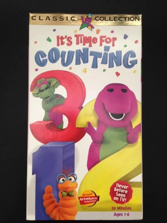 Opening To Barney: It's Time For Counting 1998 VHS (MGM/UA Home Video ...