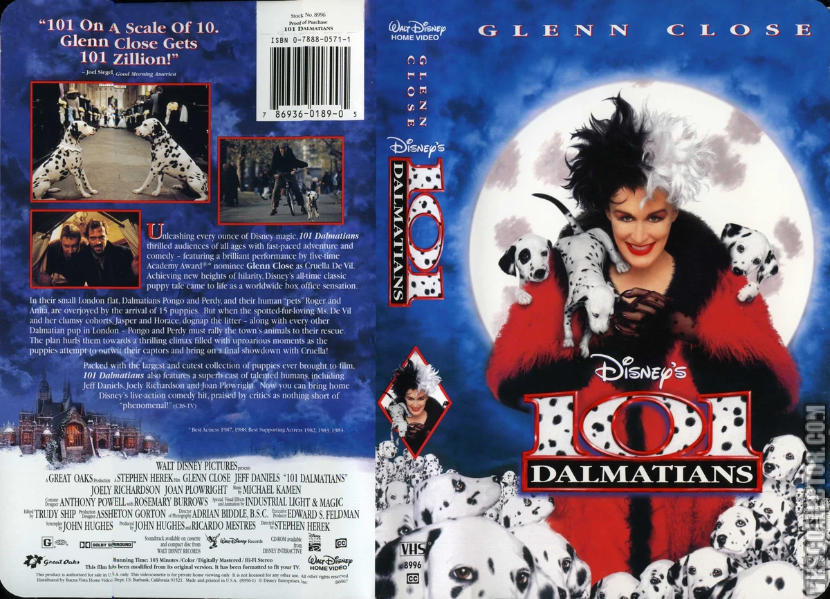Opening To 101 Dalmatians 1997 Vhs Youtube Walt Disney's 101