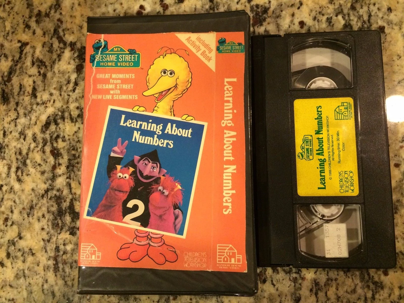 Sesame Street Learning About Numbers Vhs Library