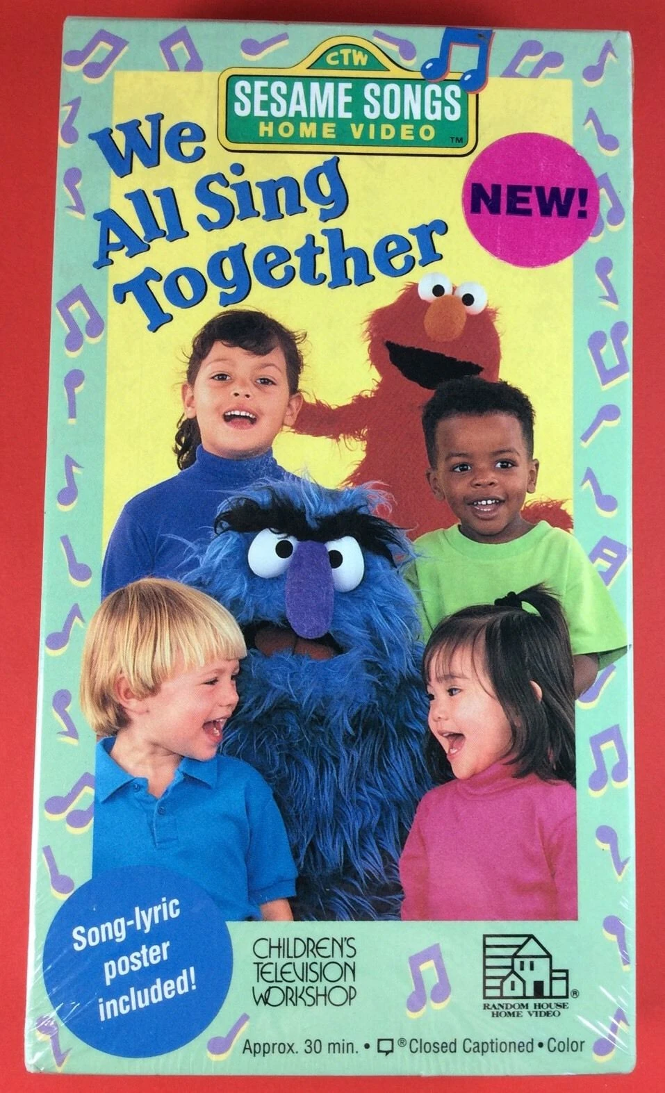 Sesame Street We All Sing Together Vhs Sony