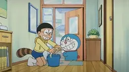 If Doraemon and Nobita with a Tanuki tails and ears | Scratchpad | Fandom