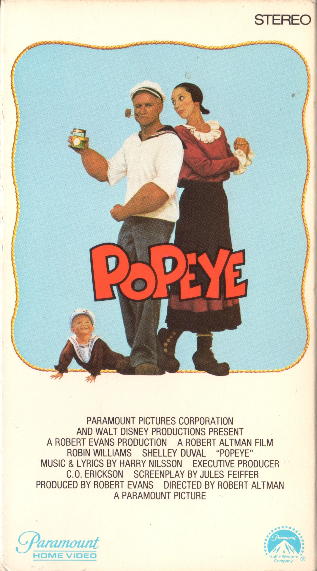 Opening To Popeye (Live-Action) 1986 VHS (Disney & Paramount Version ...