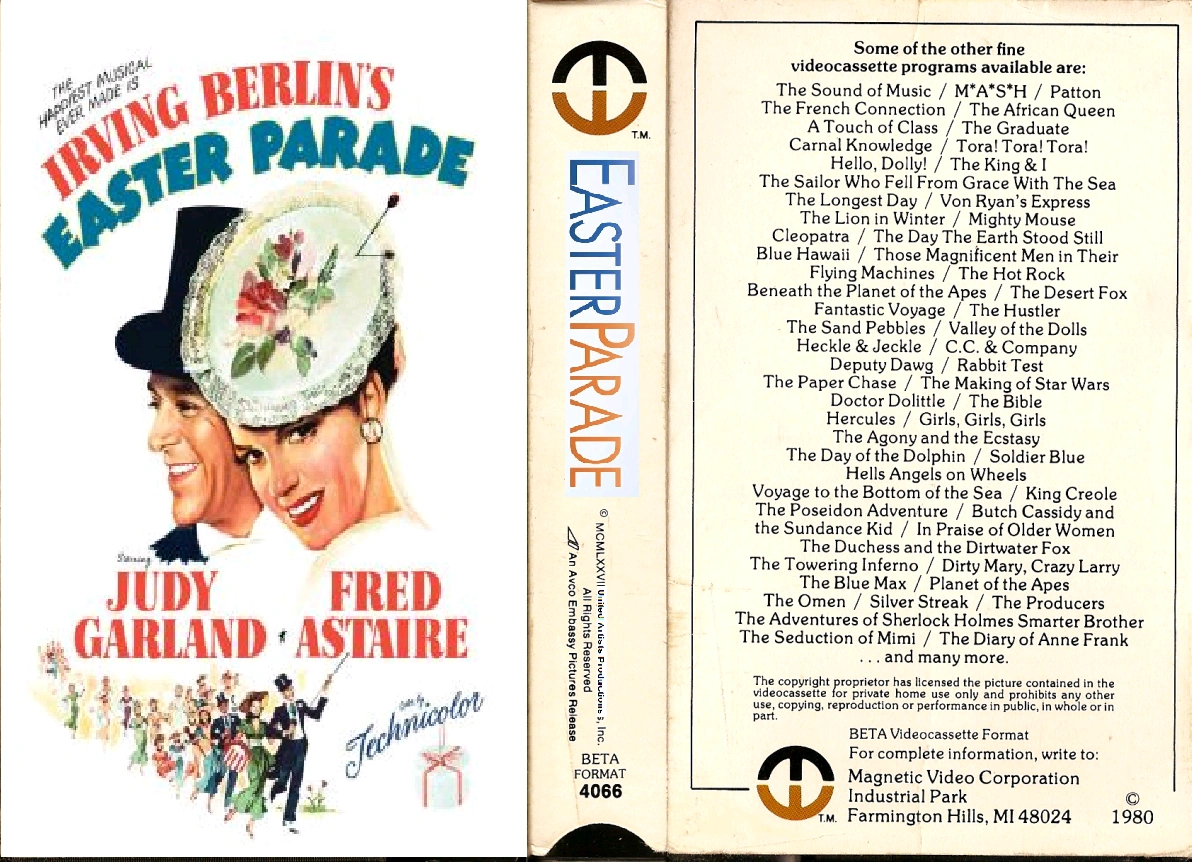 Opening To Easter Parade 1981 VHS (Magnetic Video Corporation Version ...