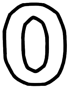 Number Zero Drawing